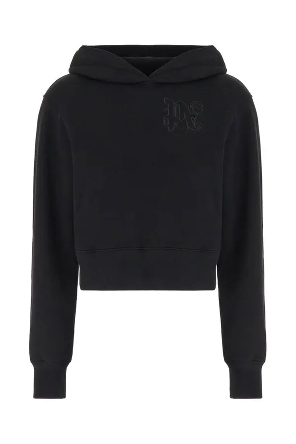Palm Angels Cropped Hooded Sweatshirt