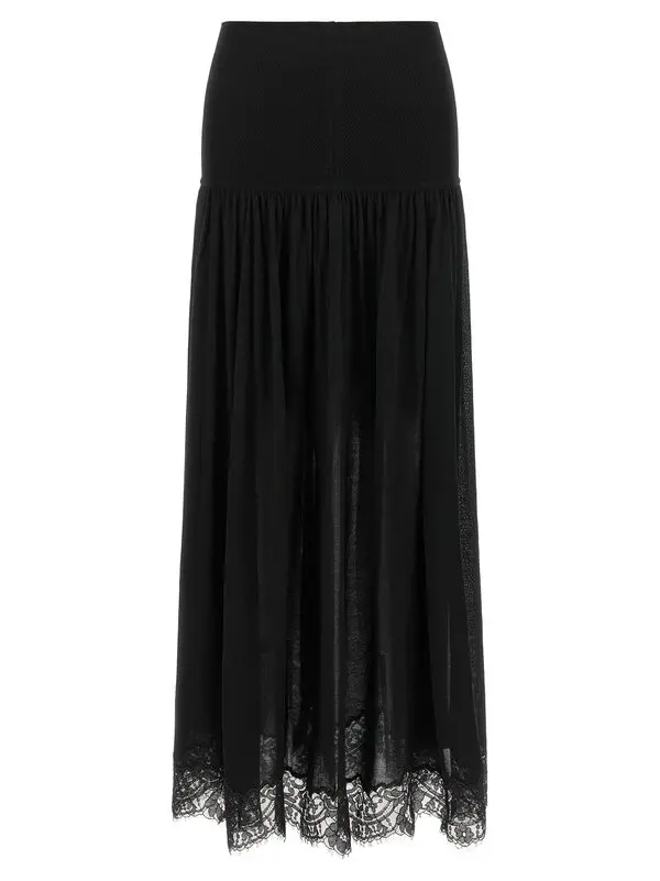 Zimmermann Valiant Long Skirt - Black