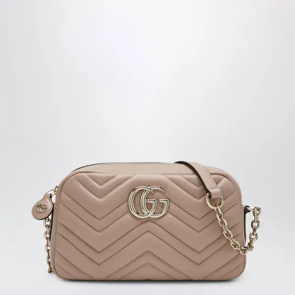 Gucci Gg Marmont Small Camera Bag In Blush Beige - Pink