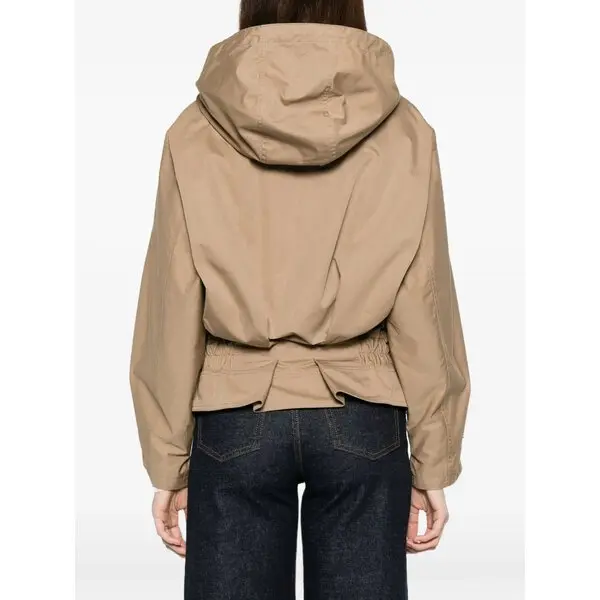 Fendi Hooded Cotton Bomber Jacket - Cream