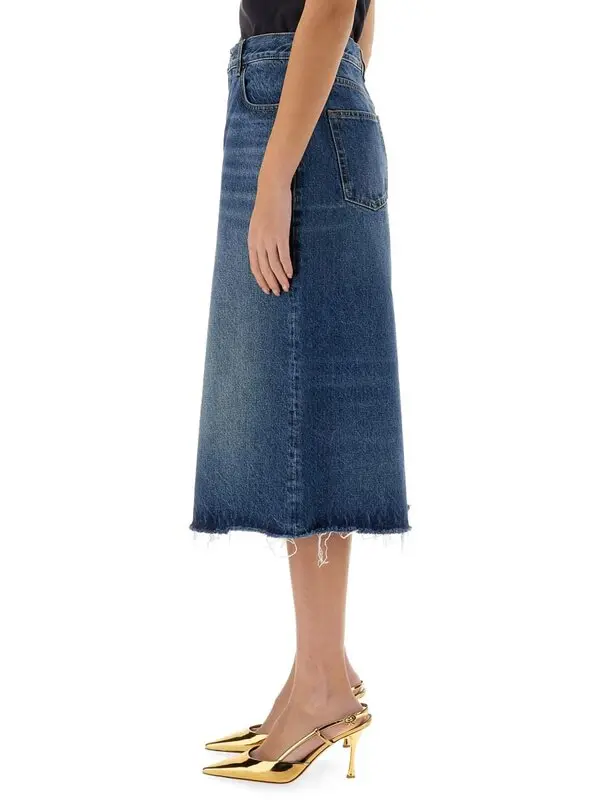 Chloé Patchwork Denim Bermuda Shorts
