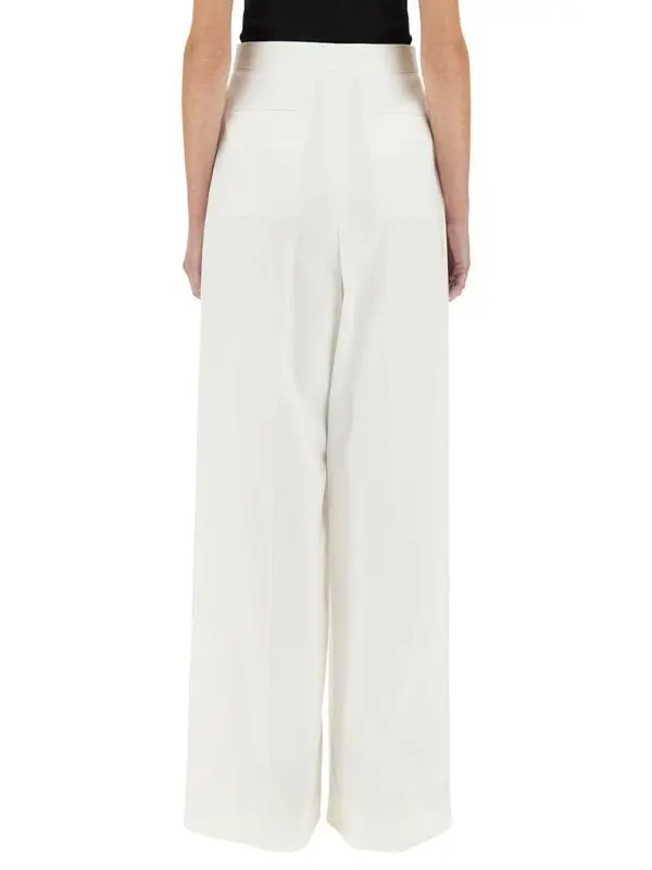 Givenchy Cotton Pleated Pants - White