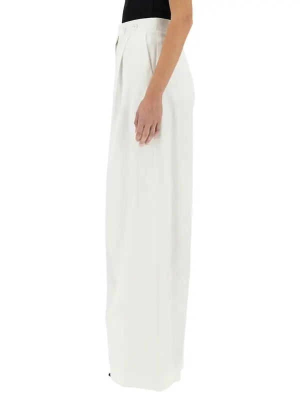 Givenchy Cotton Pleated Pants - White