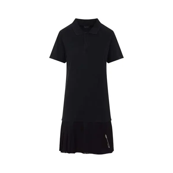 Balenciaga Layered Polo Mini Dress - Black