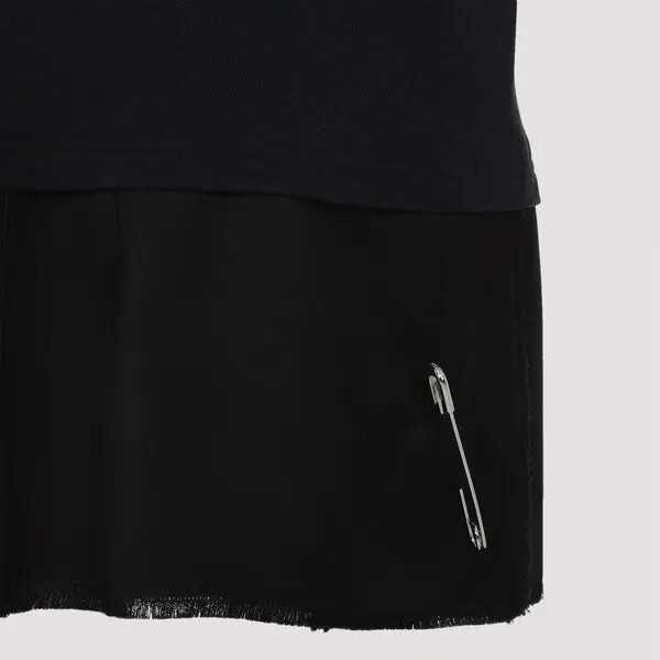 Balenciaga Layered Polo Mini Dress - Black