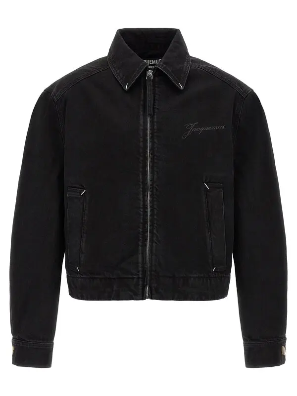 Jacquemus La Veste De-nîmes Canevas Jacket - Black