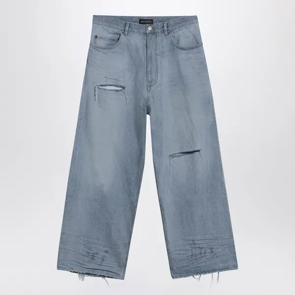 Balenciaga Wide Leg Jeans - Blue