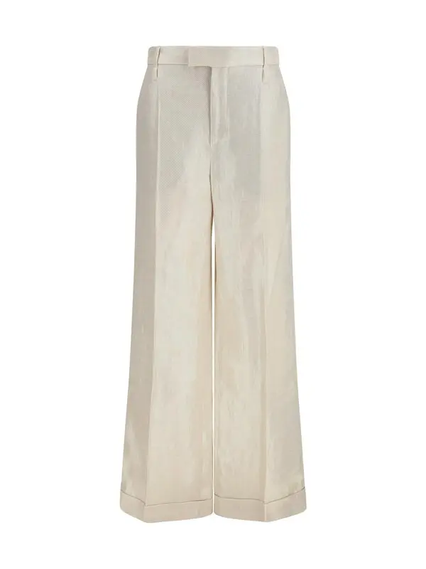 Brunello Cucinelli Linen Tailored Pants