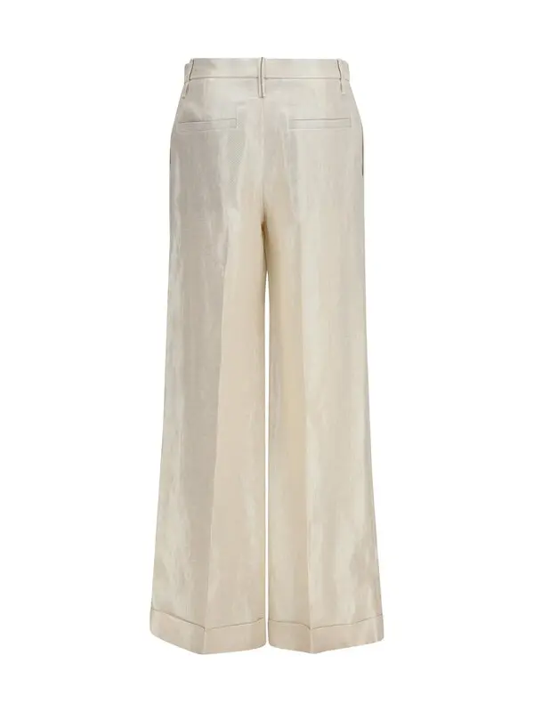 Brunello Cucinelli Linen Tailored Pants