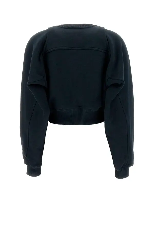 Off-White Logo Detailed Cropped Sweatshirt - Multicolor