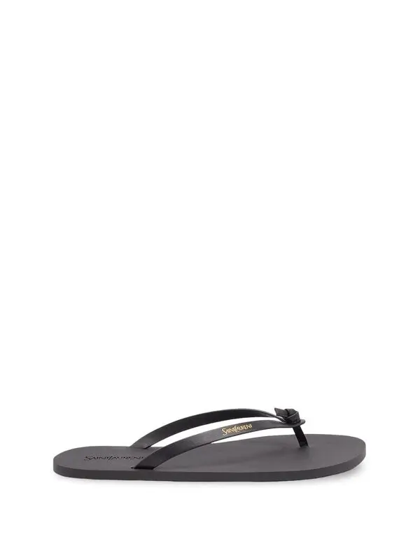 Saint Laurent Calf Leather Sandals - Multicolor