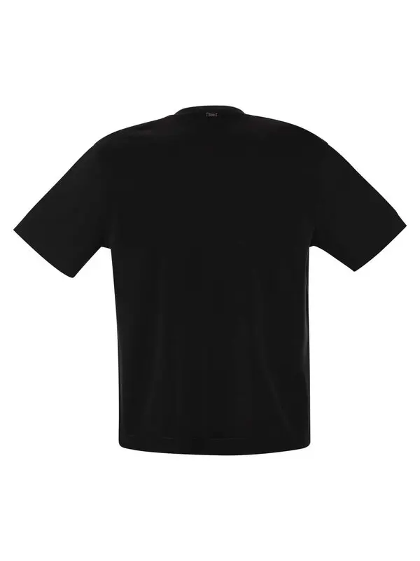 Herno Cotton Jersey T-shirt - Black