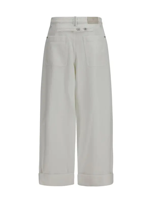 Brunello Cucinelli Cotton Pants - White
