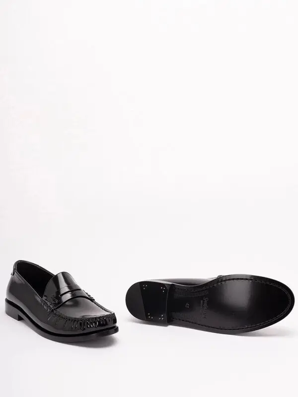 Saint Laurent Calf Leather Loafers - Multicolor