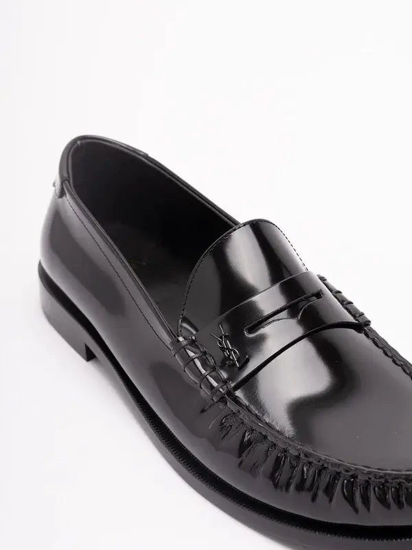 Saint Laurent Calf Leather Loafers - Multicolor