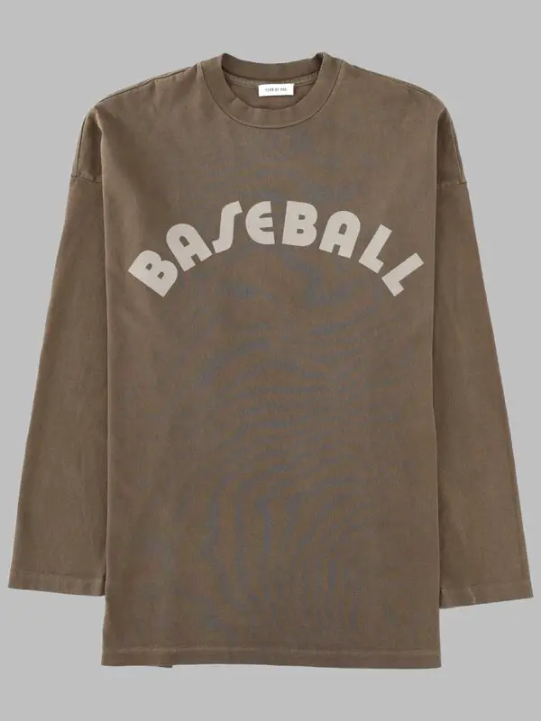 Fear Of God T-shirt A Manica Lunga Baseball - Brown
