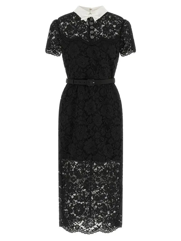 SELF-PORTRAIT Lace Dress With Collar