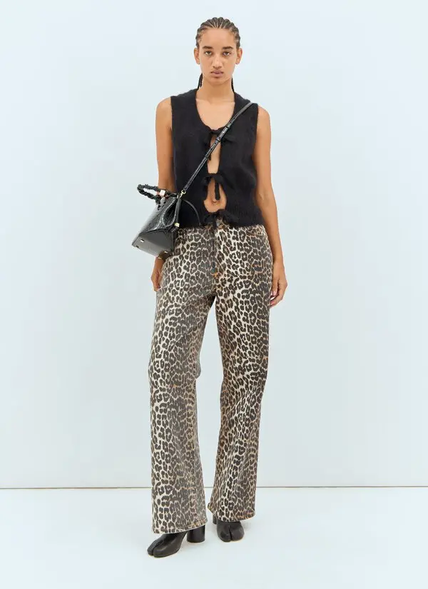 GANNI Leopard Print Izey Pants
