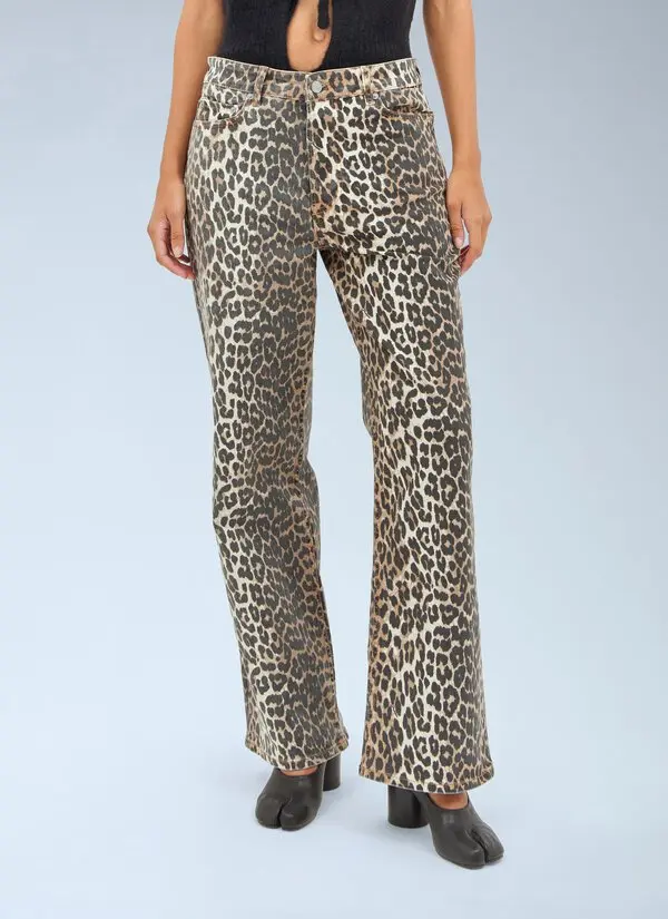 GANNI Leopard Print Izey Pants