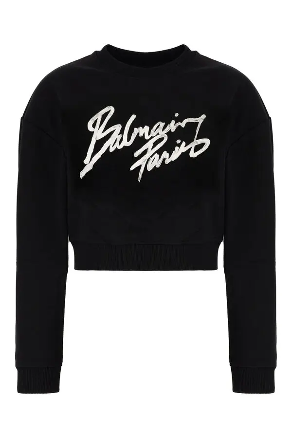 Balmain Logo Print Sweatshirt - Multicolor