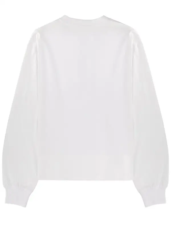 GANNI Sweatshirt With Logo - White