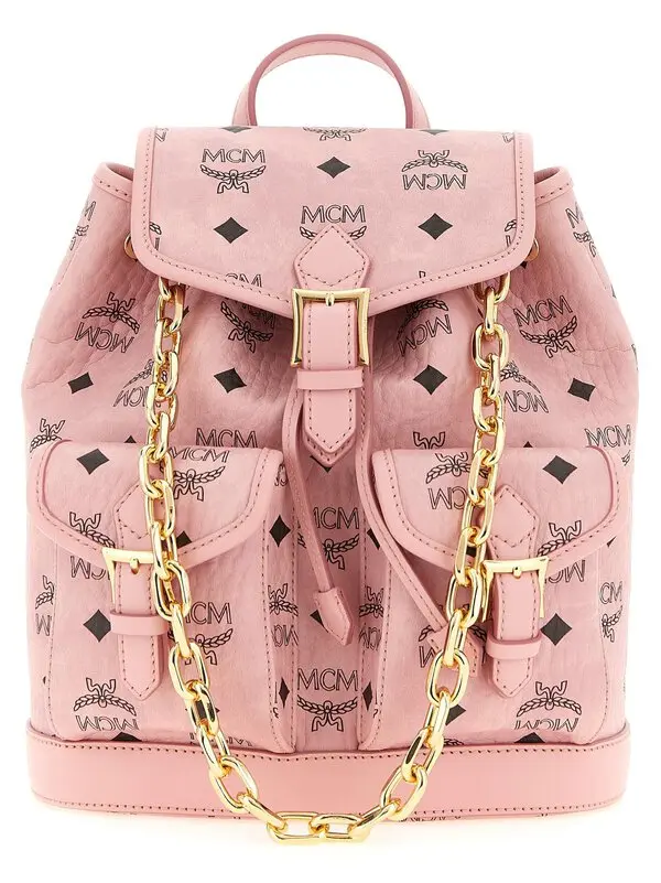 Mcm Aren Mini Backpack - Pink