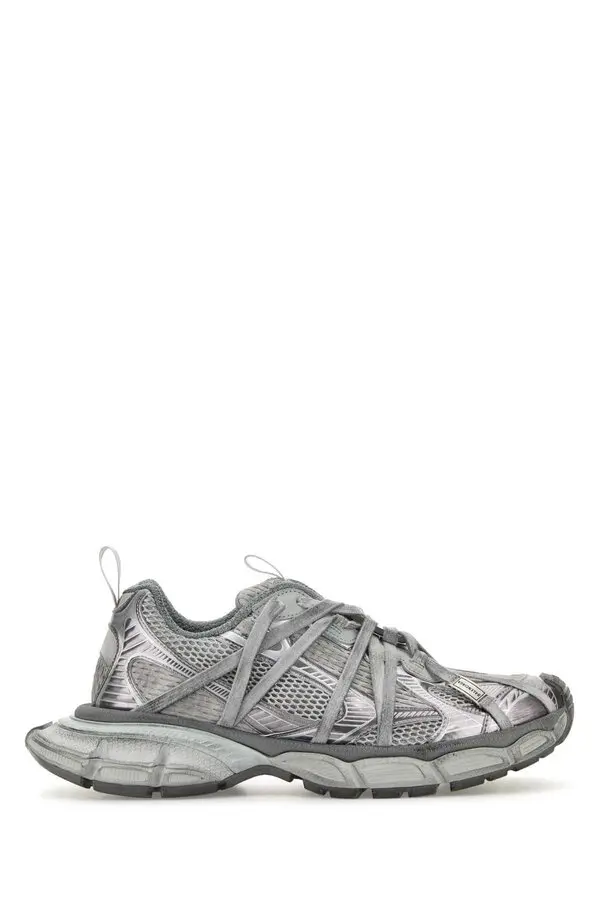 Balenciaga Grey Mesh And Rubber 3xl Extreme Sneakers - Gray