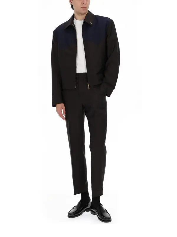 Versace Giacca In Lana E Mohair Con Zip