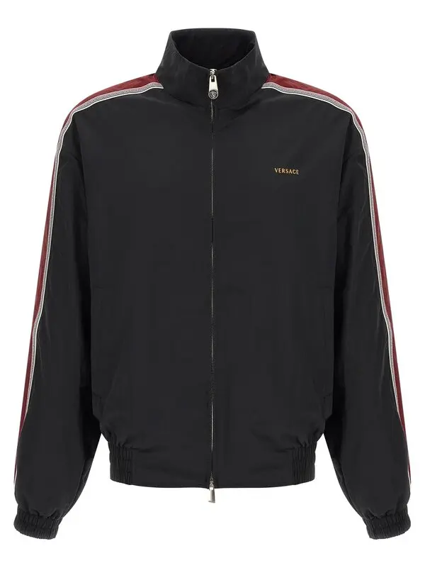 Versace Craquelé-effect Blouson - Black