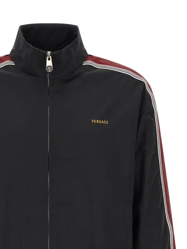 Versace Craquelé-effect Blouson - Black