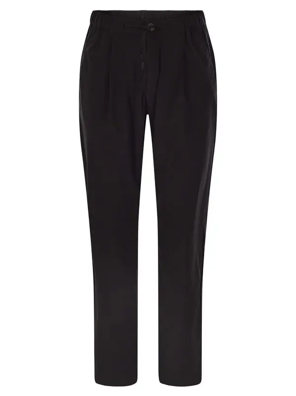 Herno Stretch Nylon Trousers - Black
