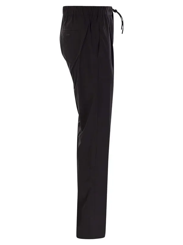 Herno Stretch Nylon Trousers - Black