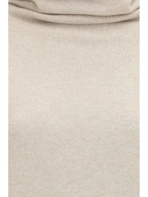 Alaïa High-neck Wool Jumper - Cream