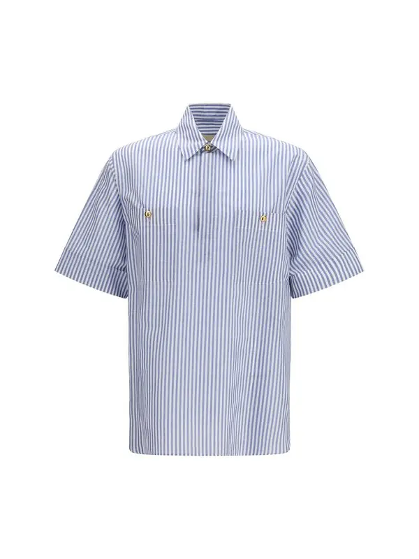 Valentino Garavani Short-sleeve Shirt With Logo Buttons - Multicolor
