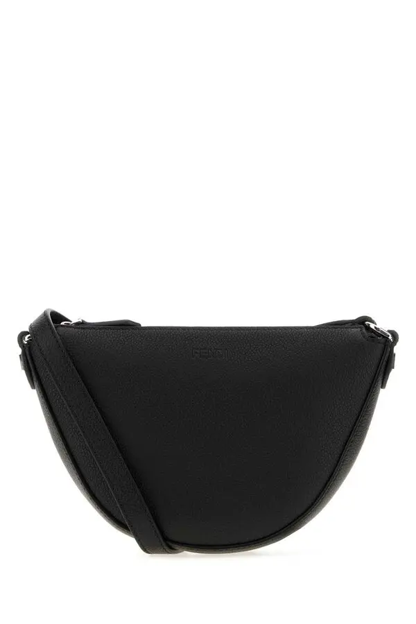 Fendi Leather Mini Melon Crossbody Bag