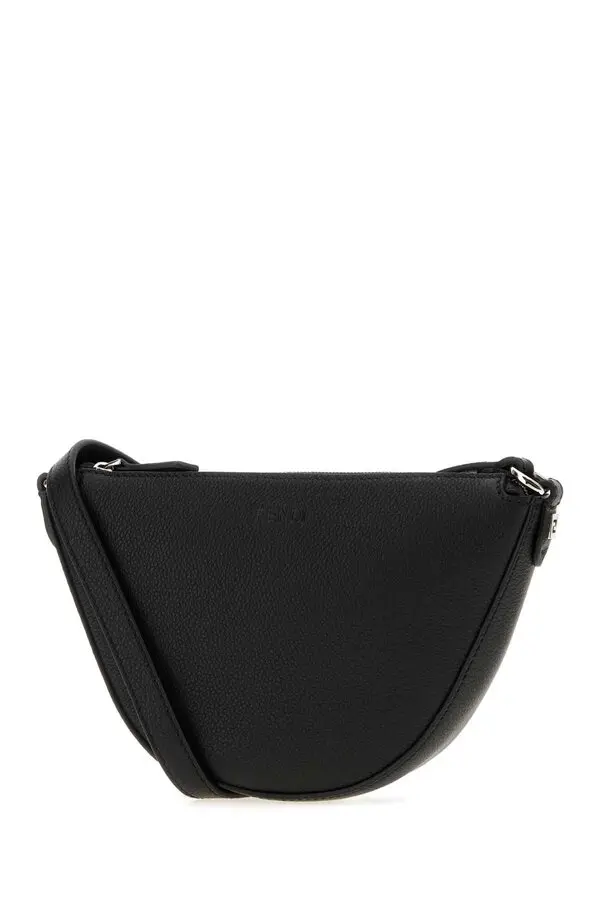 Fendi Leather Mini Melon Crossbody Bag