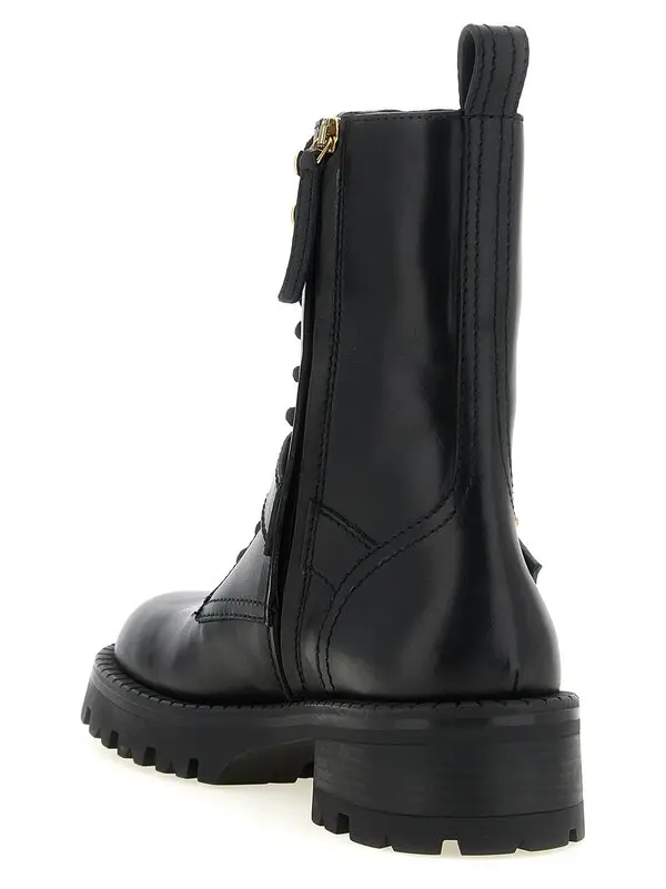 Versace Ankle Boots With Buckle