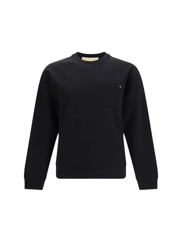 Valentino Garavani Cotton Jersey Crewneck Sweatshirt