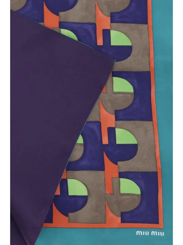 Miu Miu Geometric Print Scarf