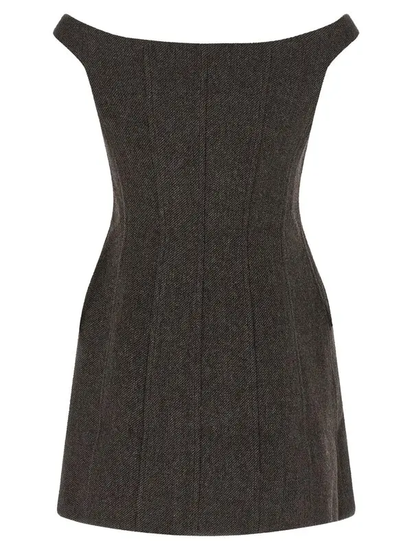 SELF-PORTRAIT Bardot Neckline Dress