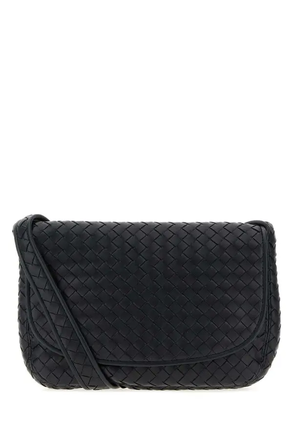 Bottega Veneta Midnight Leather Crossbody Bag - Blue