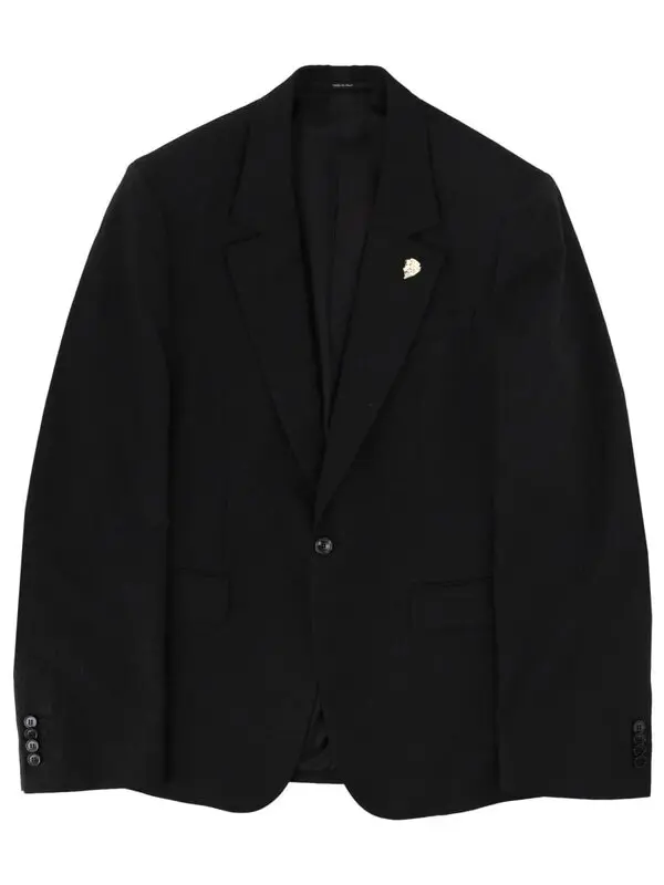 Gucci Single-breasted Jacket With Gg Weave