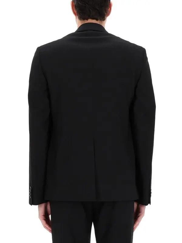 Gucci Single-breasted Jacket With Gg Weave