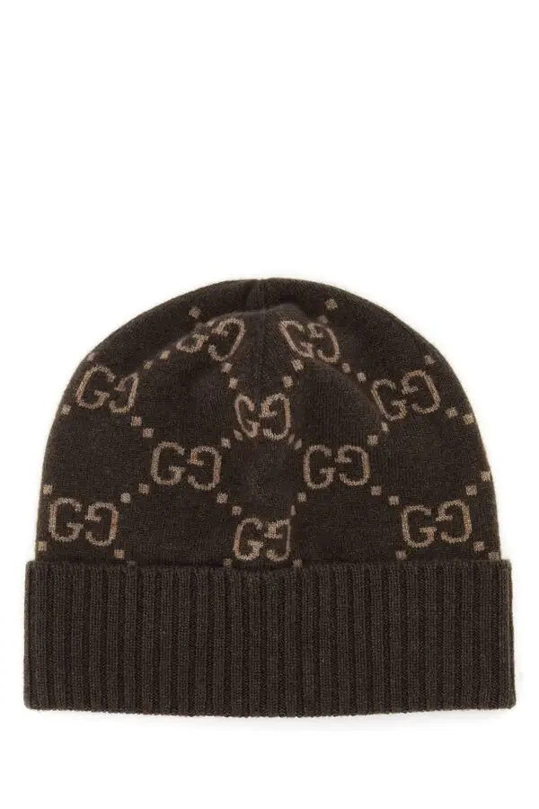 Gucci Embroidered Cashmere Beanie Hat - Multicolor