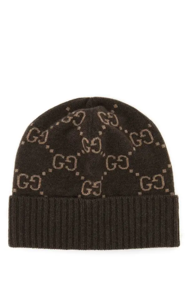 Gucci Embroidered Cashmere Beanie Hat - Multicolor