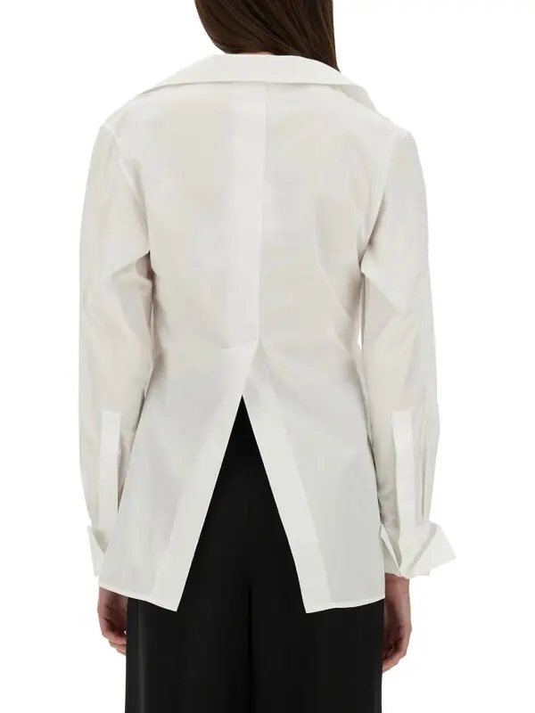 Givenchy Cotton Wrap-around Shirt - White