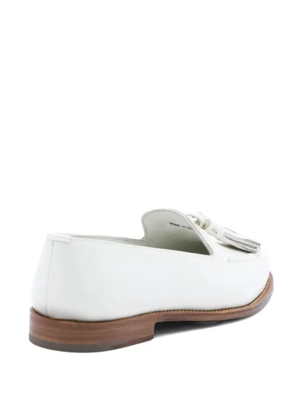 Church's Smooth Leather Tassel Loafers - White