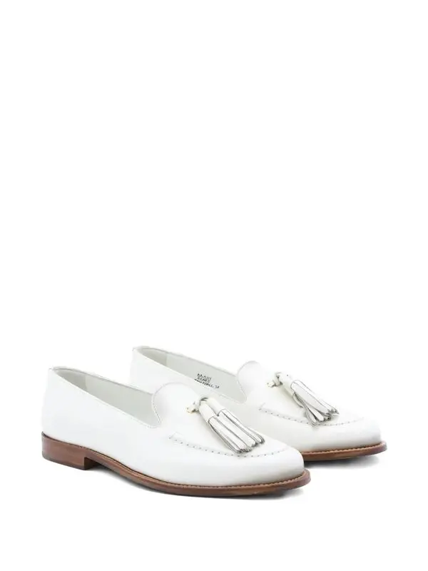Church's Smooth Leather Tassel Loafers - White