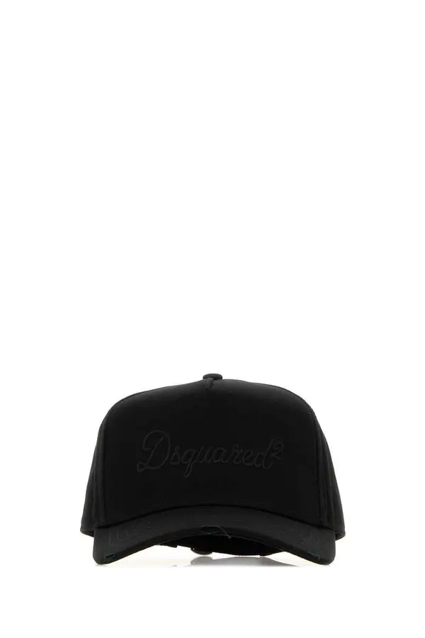 Dsquared2 Cotton Baseball Cap - Black