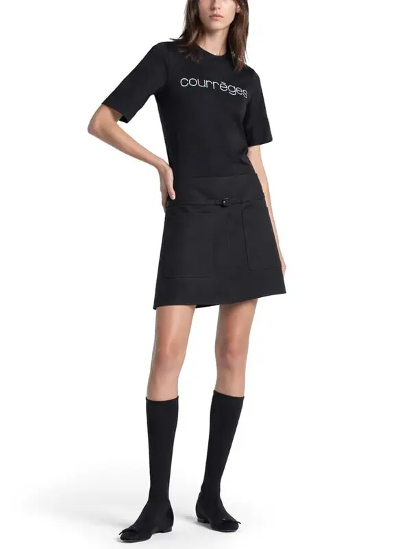 COURREGES T-shirt Con Logo